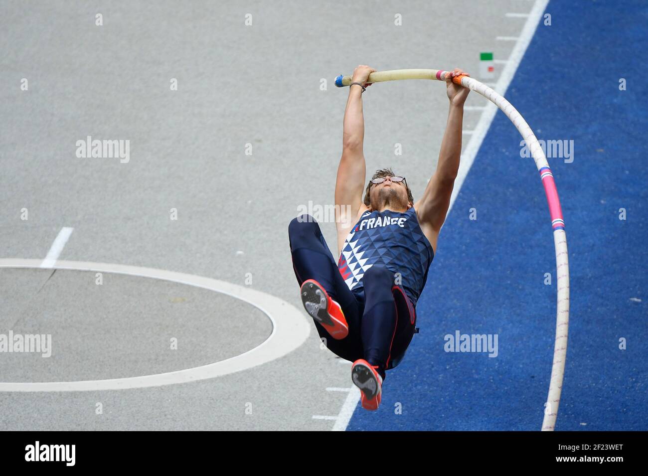 Axel Chapelle (FRA) competes in Pole Vault Men during the European ...