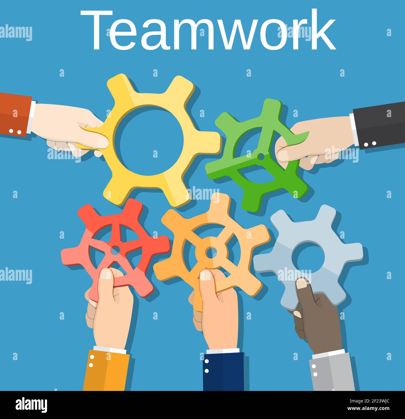 Joining hands together Stock Vector Images - Alamy