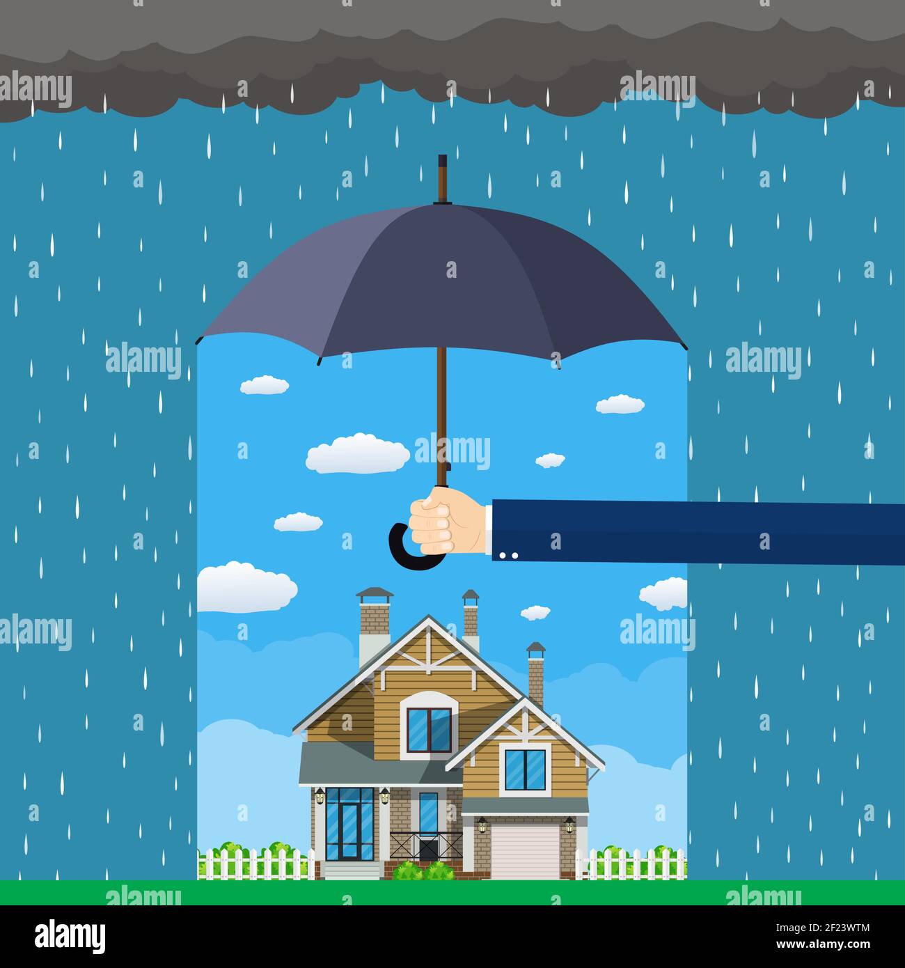 Home insurance concept Stock Vector Image & Art - Alamy