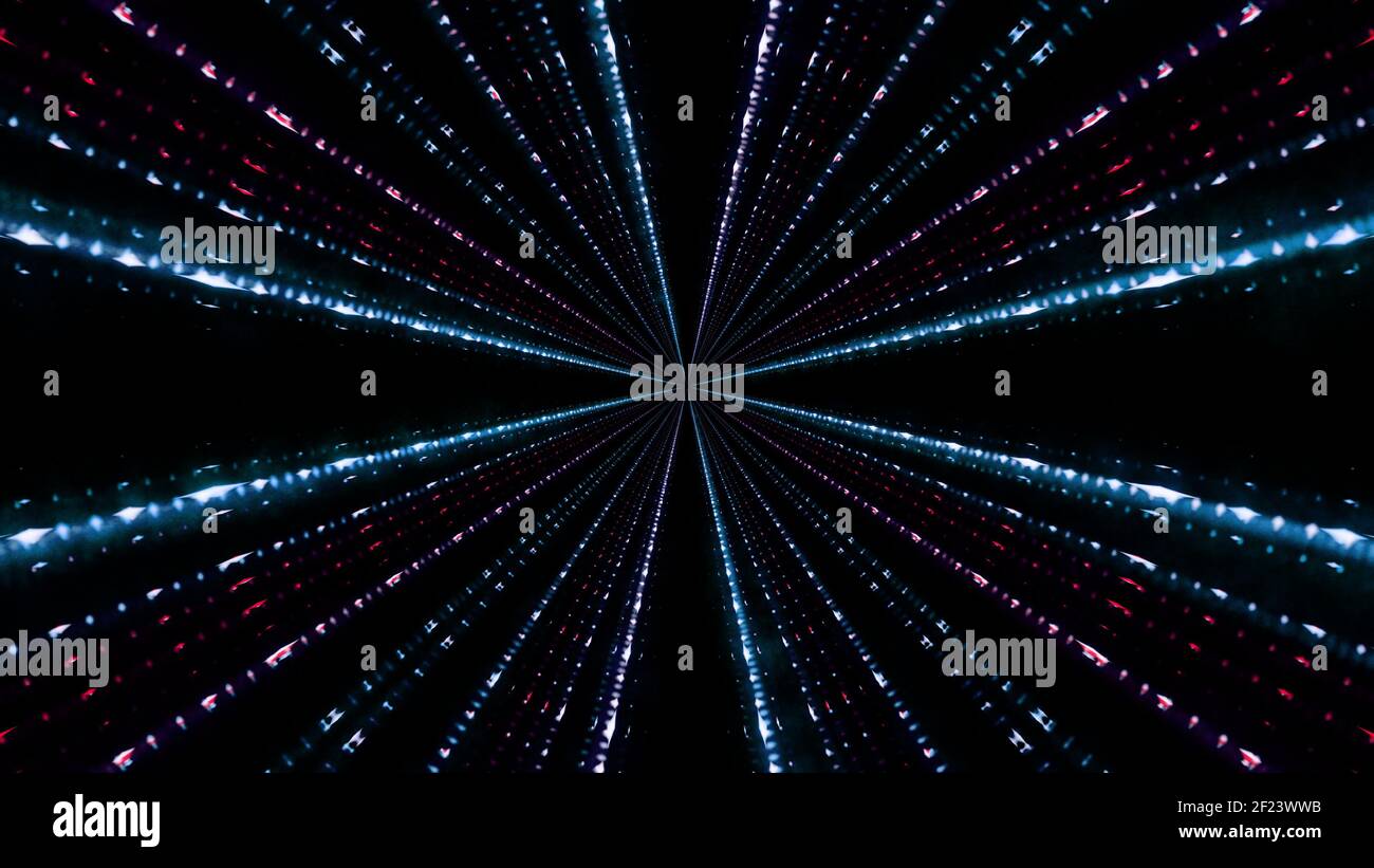 3D illustration of ornament from neon lines Stock Photo - Alamy