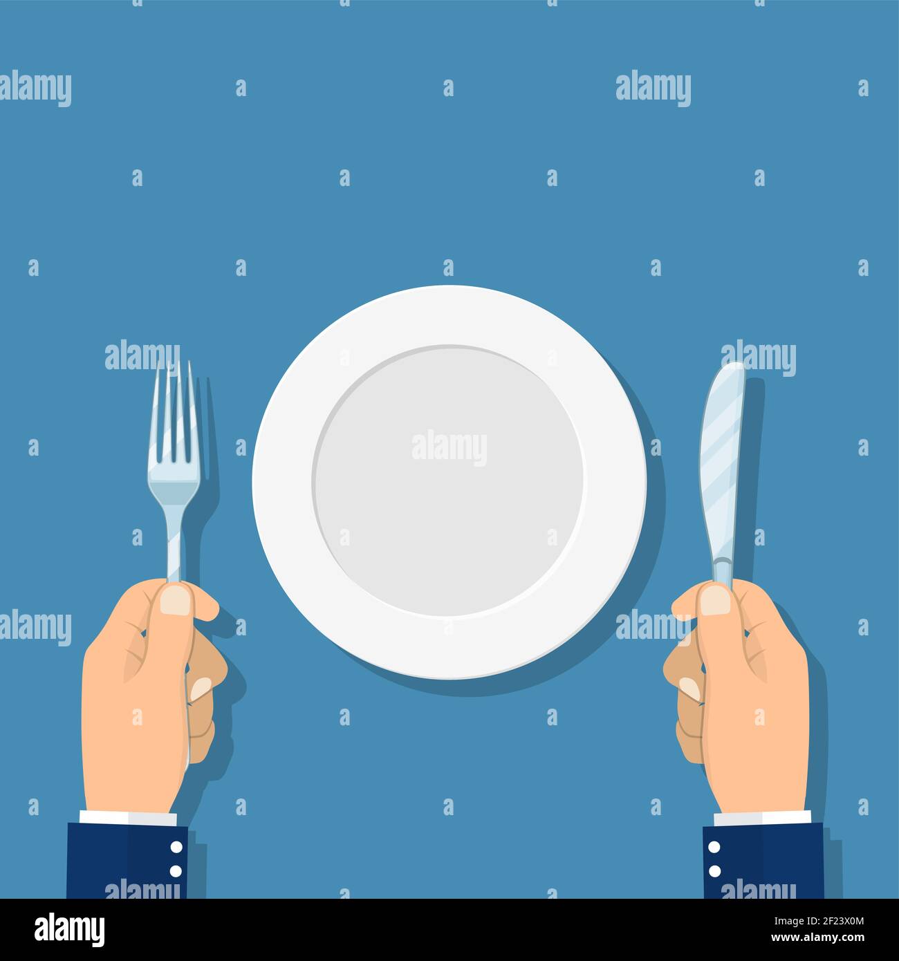 Table in restaurant empty Stock Vector Images - Alamy