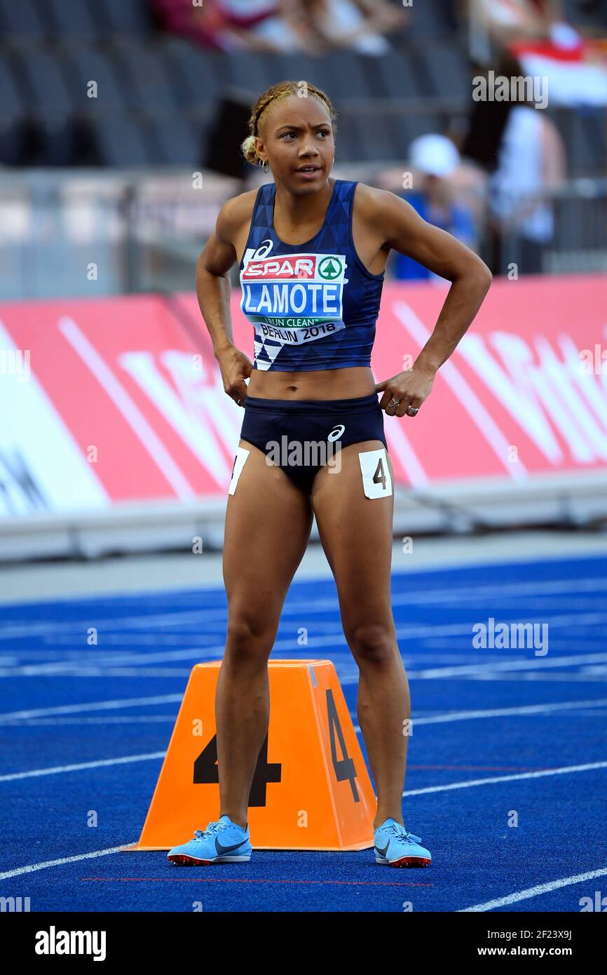 Renelle Lamote (FRA) competes in 800m Women during the European ...
