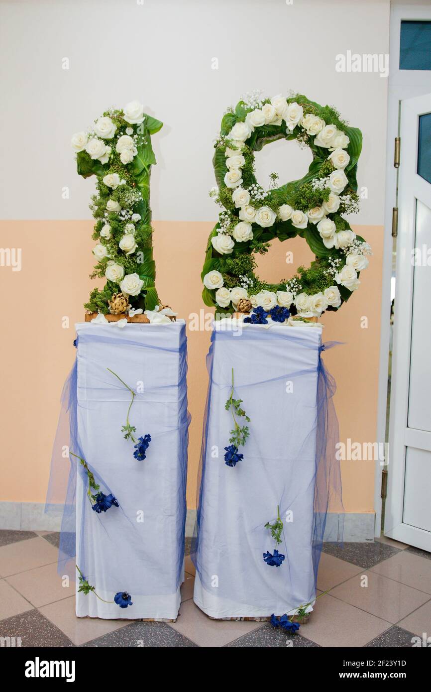 Number floral pattern hi-res stock photography and images - Alamy