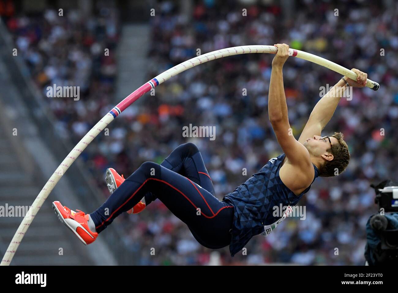 Axel Chapelle (FRA) competes in Pole Vault Men during the European ...