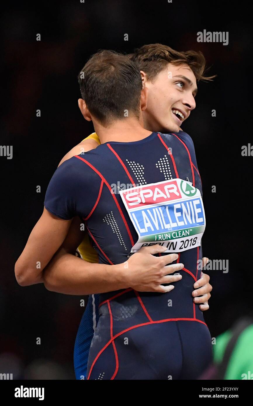 Renaud Lavillenie (FRA) win the Bronze Medal and Armand Duplantis (SWE ...