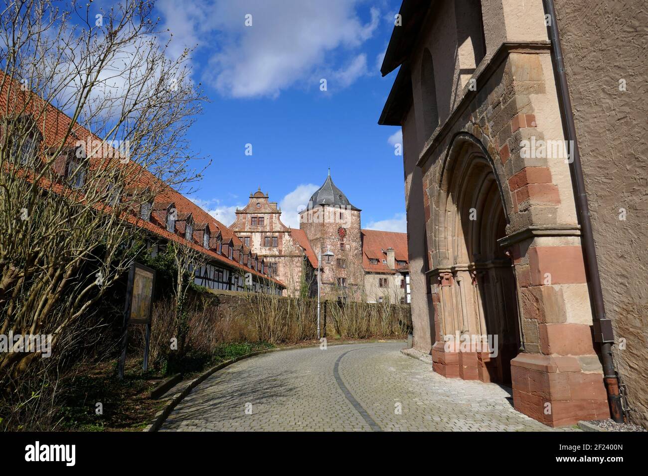 Gothic town church in Schlitz Hessen Stock Photo - Alamy