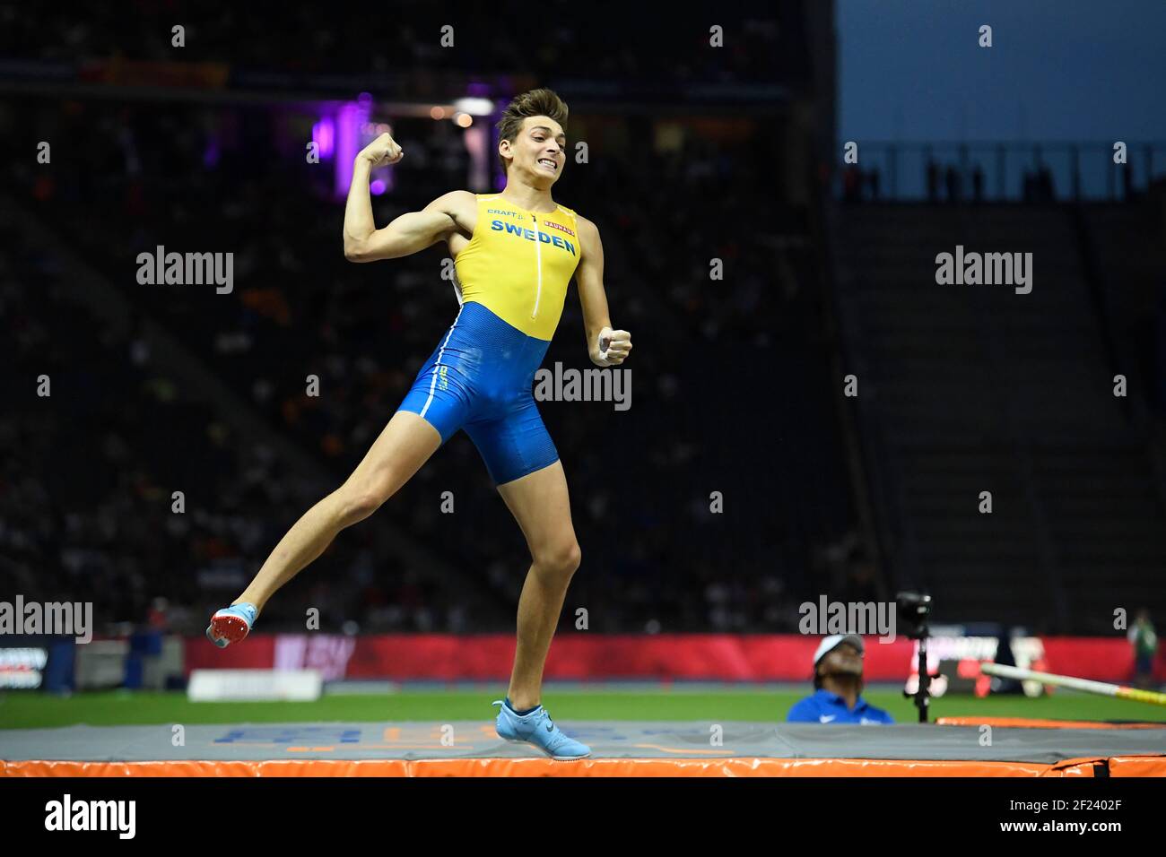 Armand Duplantis (SWE) win the Gold Medal in Pole Vault Men during the ...