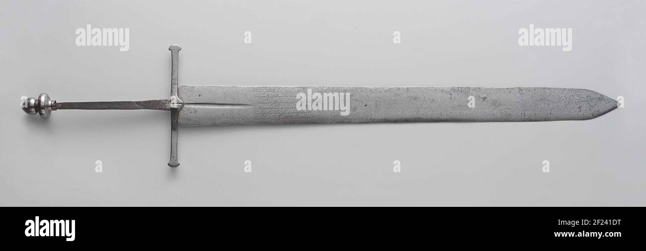 Executioner’s sword used to behead Oldenbarnevelt.While this is ...