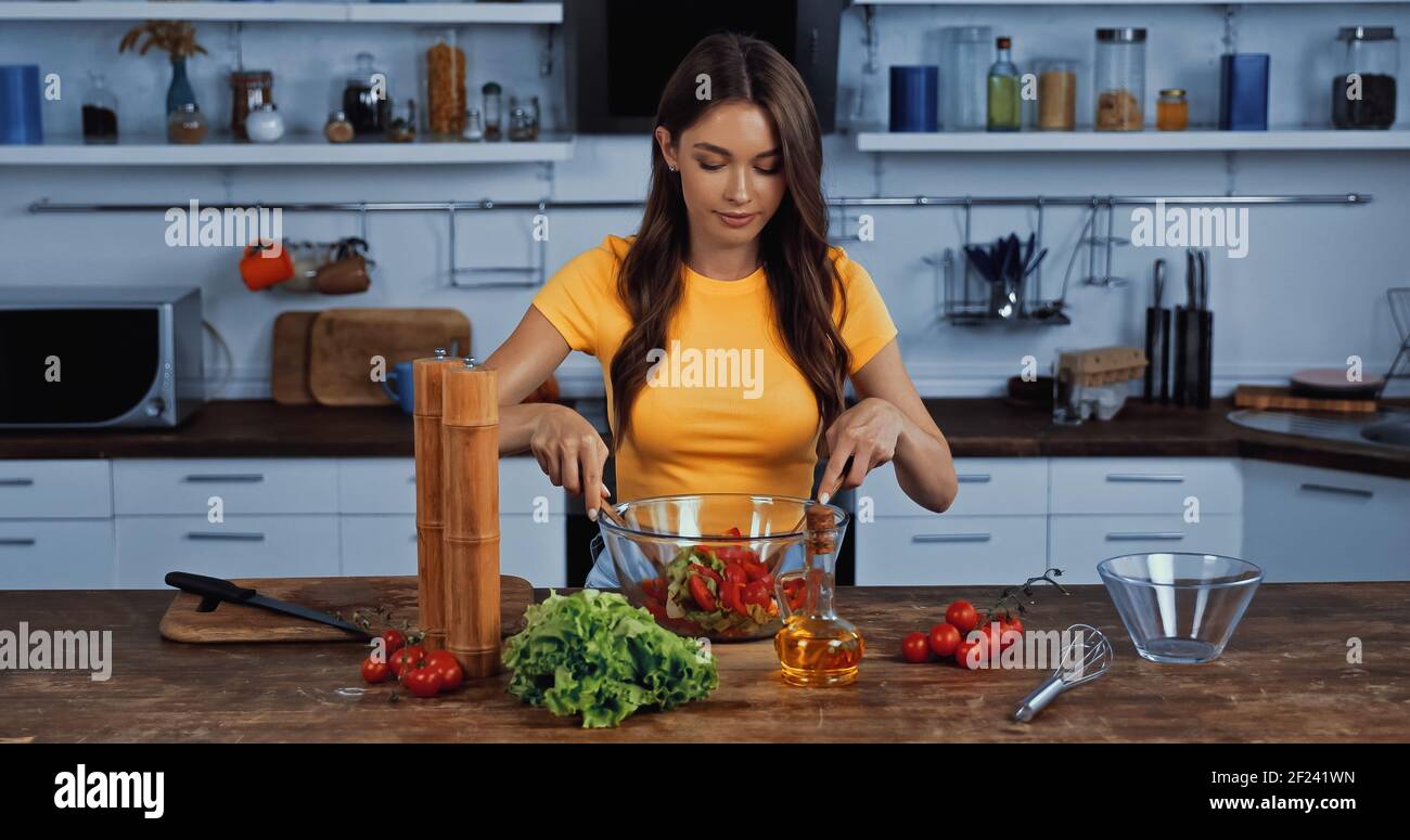 Woman mixing ingredients in glass hi-res stock photography and images ...