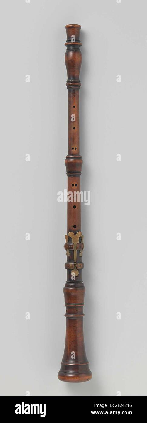 Oboe.Hobo, dark brown with three valves and six holes of which two are ...