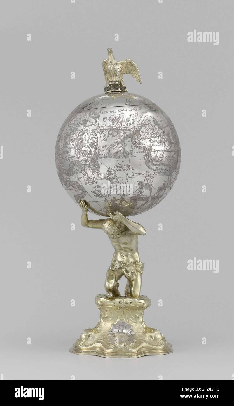 Hercules, identifiable by the lion’s skin draped around his waist ...