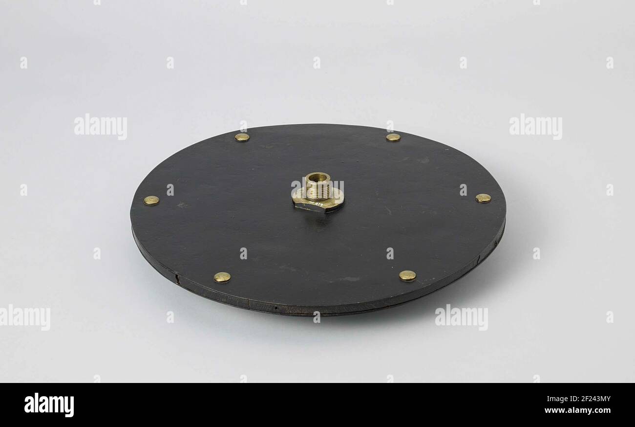 Correction Circle.Round wooden plate, on either side covered with soft ...