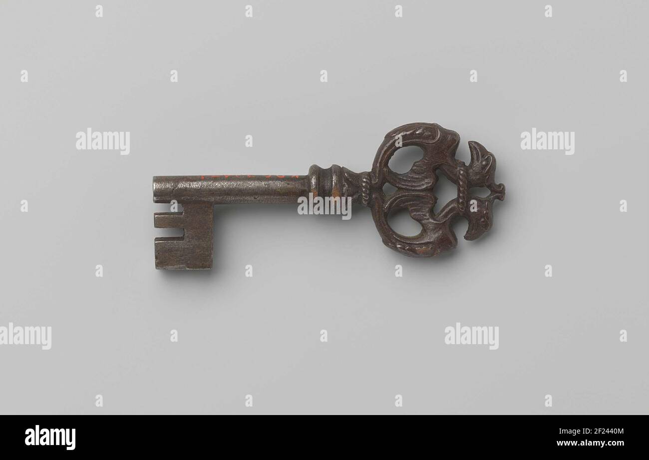 Pijpsleutel.Pipe key whose handle consists of two backs placed and ...