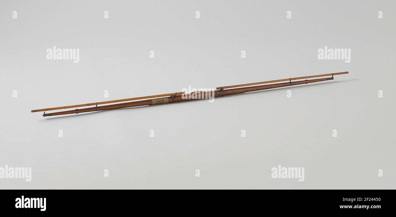 Model of a Main Topsail Yard.Model of a large Marsera, with two ...