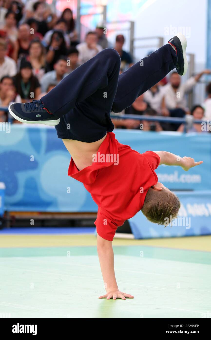 Martin Lejeune (Fra) competes and wins the silver medal in the dance ...