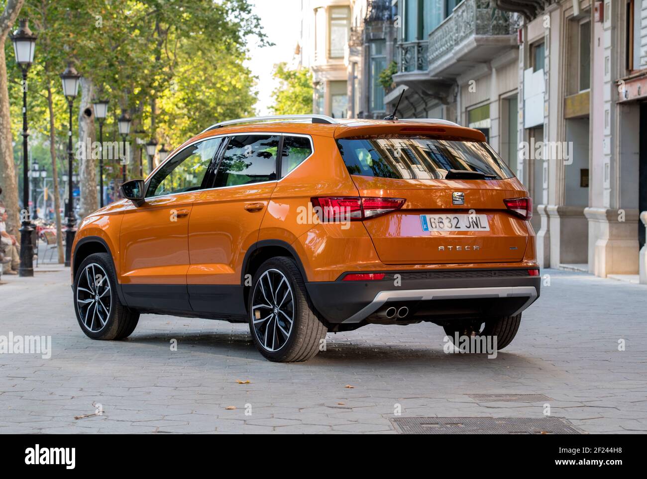2016 Seat Ateca Spanish midsize SUV from the VAG group in Barcelona ...