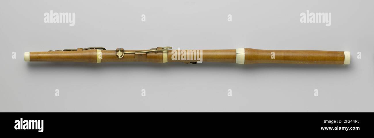 Flute.Flute of palm wood with seven valves. Signature: Streiwolf ...
