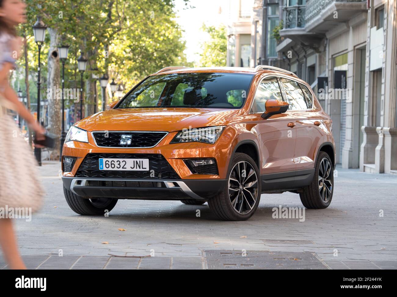 2016 Seat Ateca Spanish midsize SUV from the VAG group in Barcelona ...
