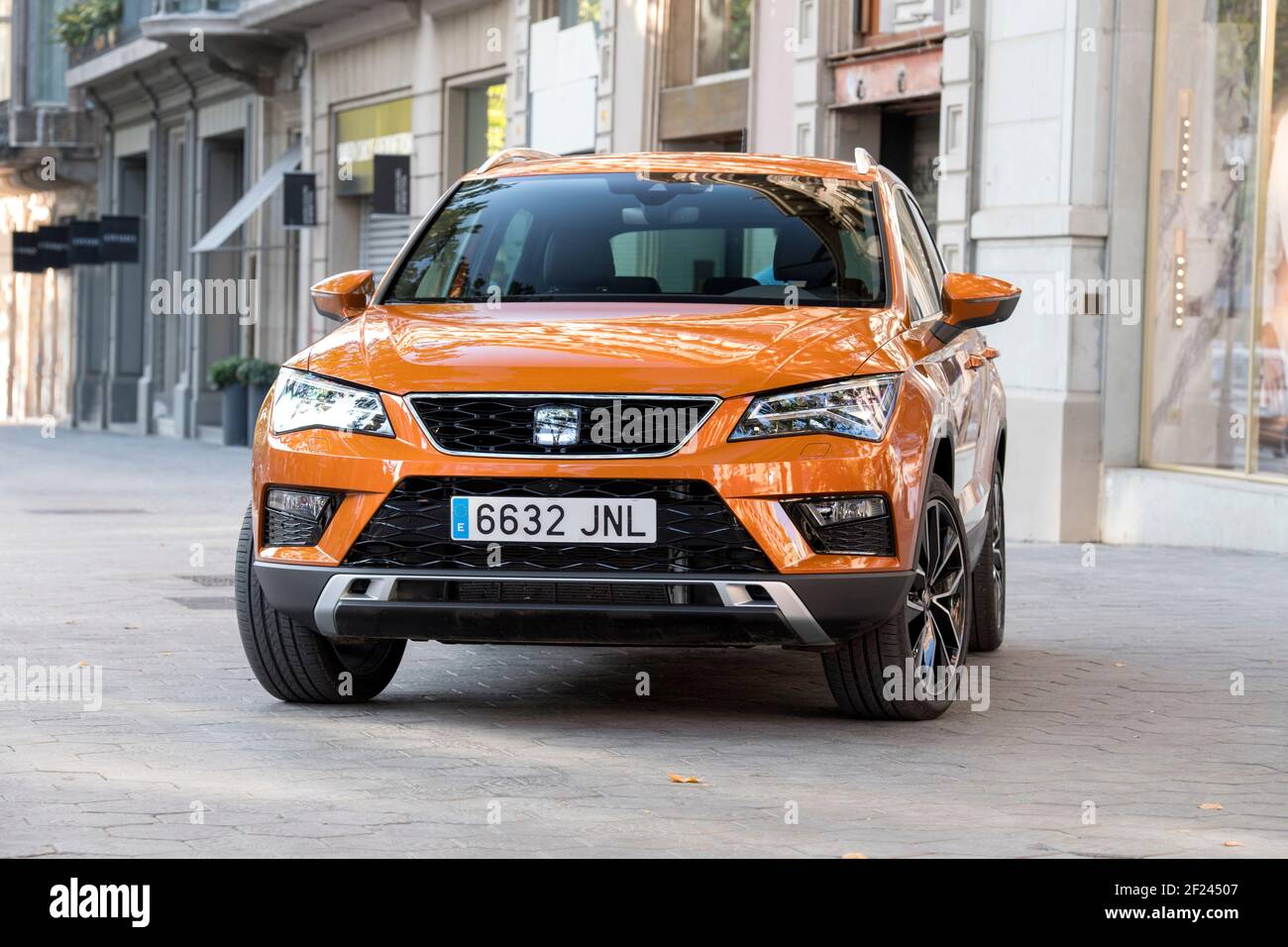 2016 Seat Ateca Spanish midsize SUV from the VAG group in Barcelona ...