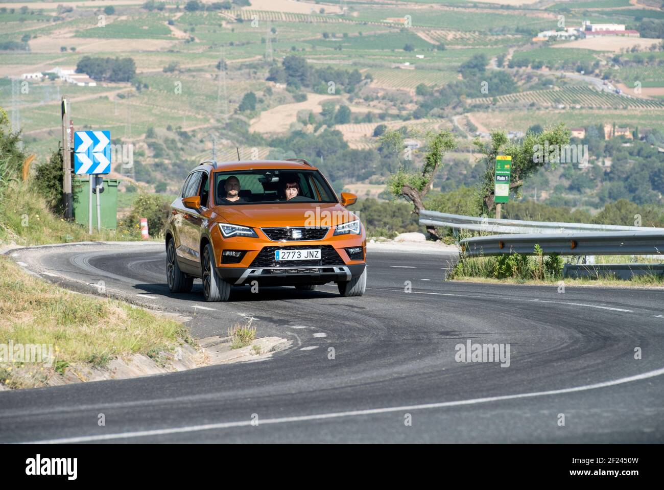 2016 Seat Ateca Spanish midsize SUV from the VAG group in Barcelona ...