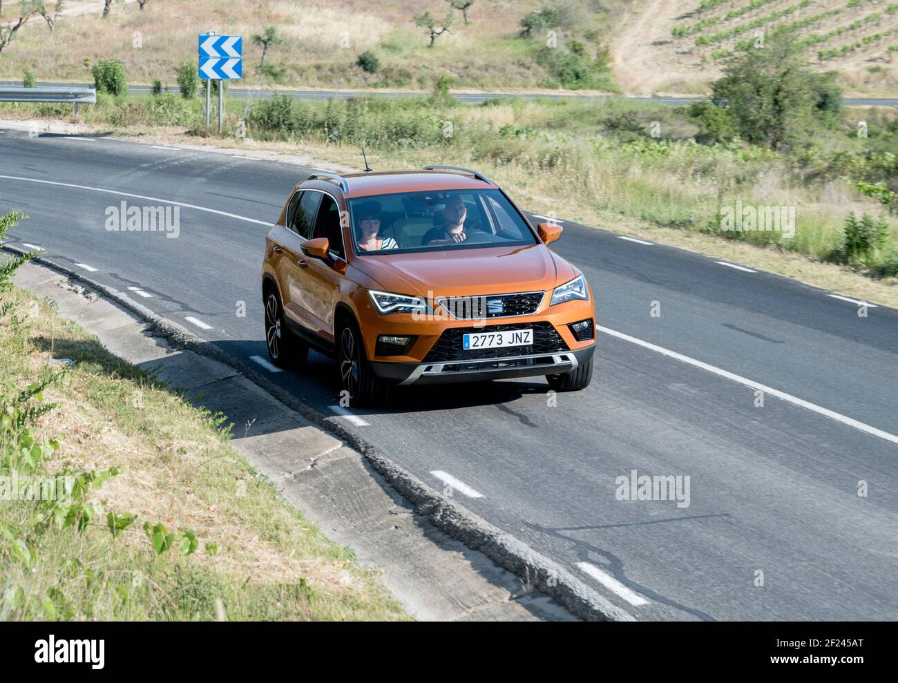 2016 Seat Ateca Spanish midsize SUV from the VAG group in Barcelona ...