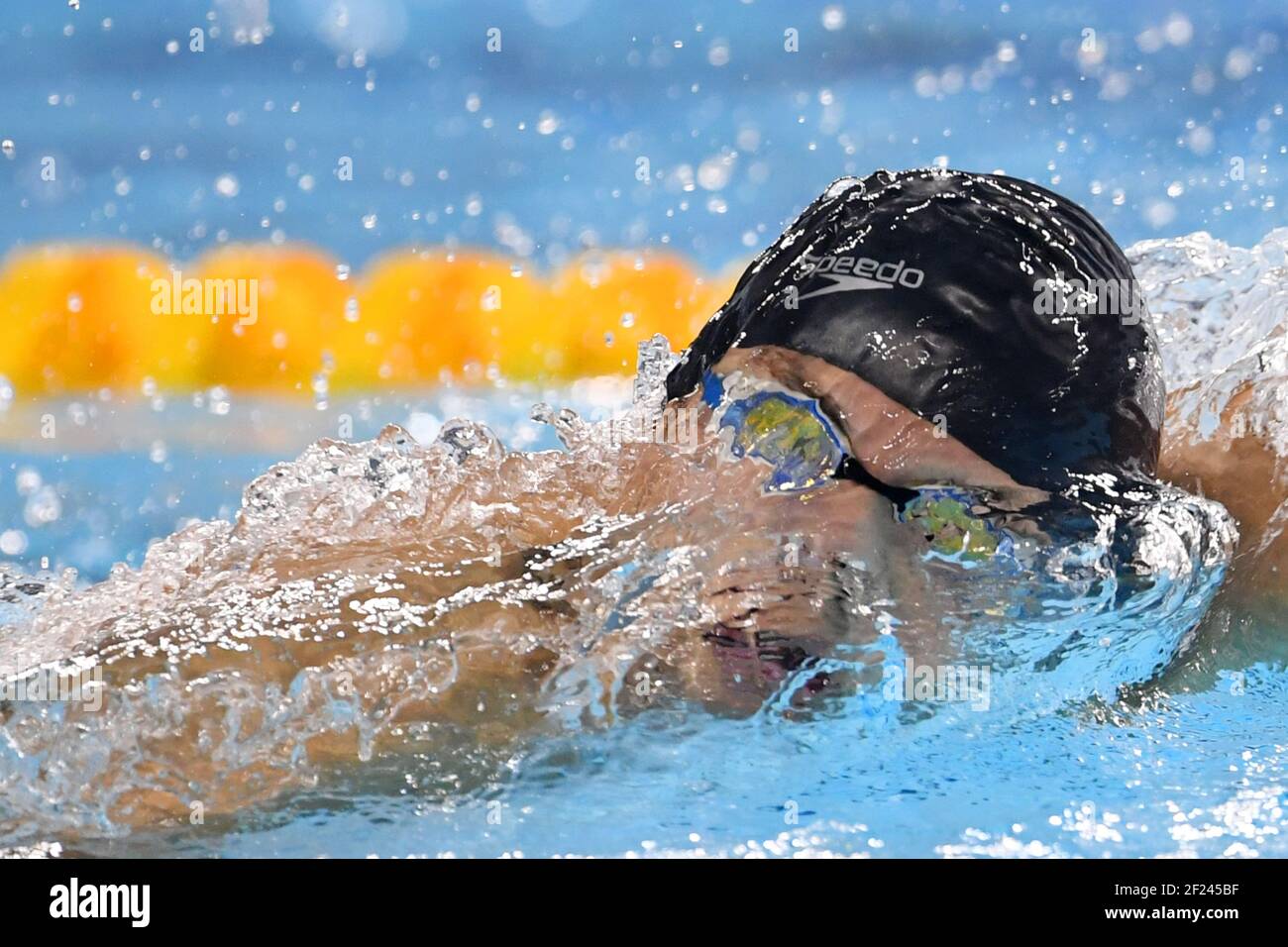 Paul Beaugrand (Fra) competes in swimming men's 800m during the Youth ...