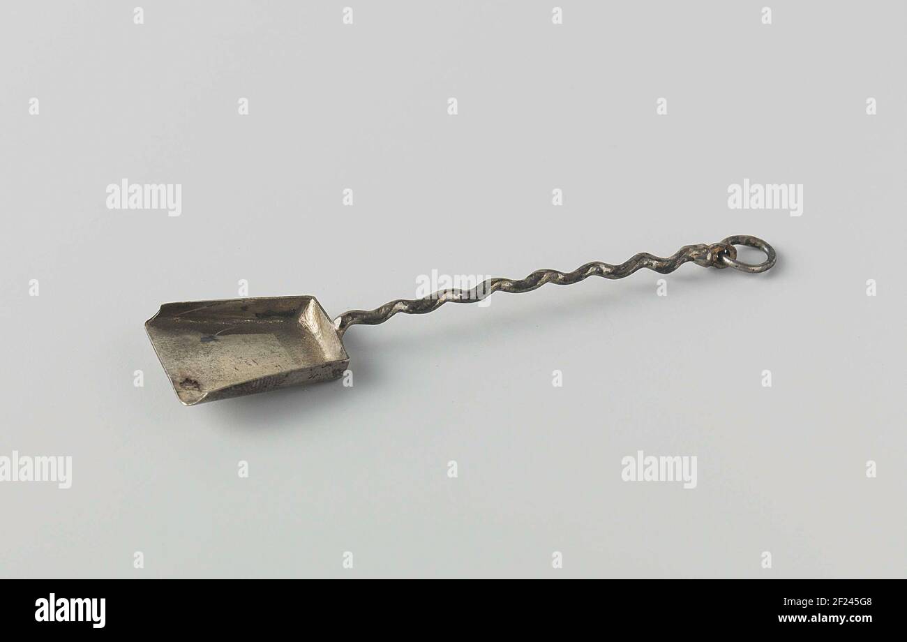 Asschep.ASSCHAP with long handle. The handle is rotated and has a ring ...