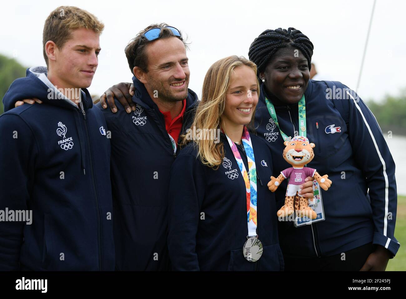 Tom Garandeau, Francois Bovis (coach), Manon Pianazza (silver medal in ...
