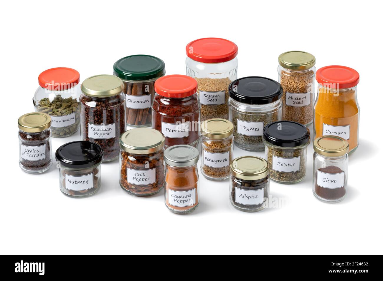 Recycled glass jars Cut Out Stock Images & Pictures - Alamy