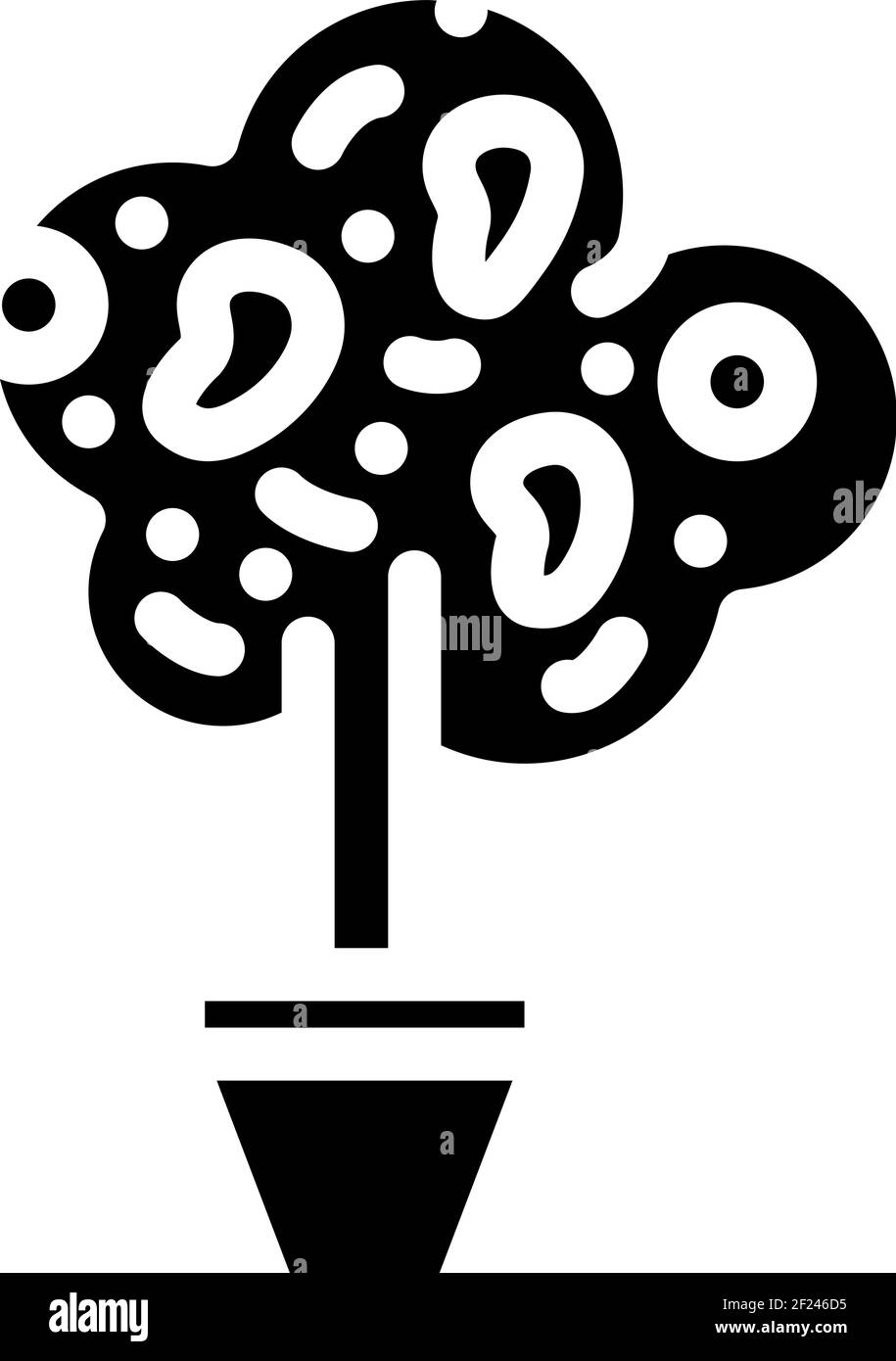 home tree mango glyph icon vector illustration Stock Vector Image & Art ...
