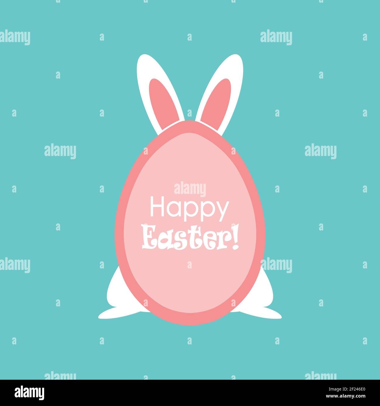 Have Yourself a Very Happy Easter Easter Bunny Ears Vector illustration ...