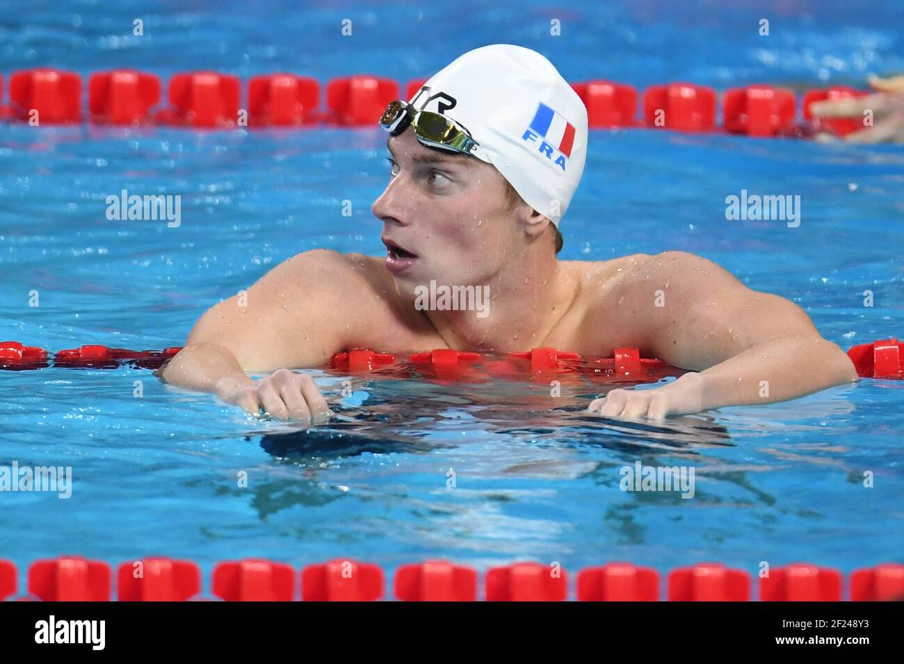 David Aubry (FRA) competes on Men's 400 m Freestyle during the 14th ...