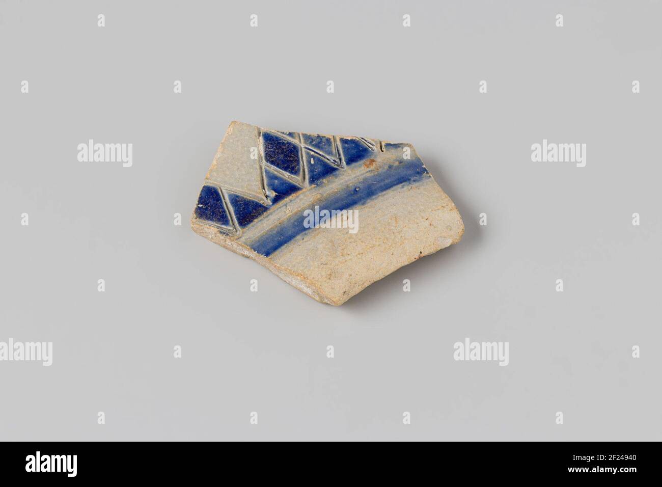 Shard of a pot from the wreck of the East India Hollandia.Stoneware ...