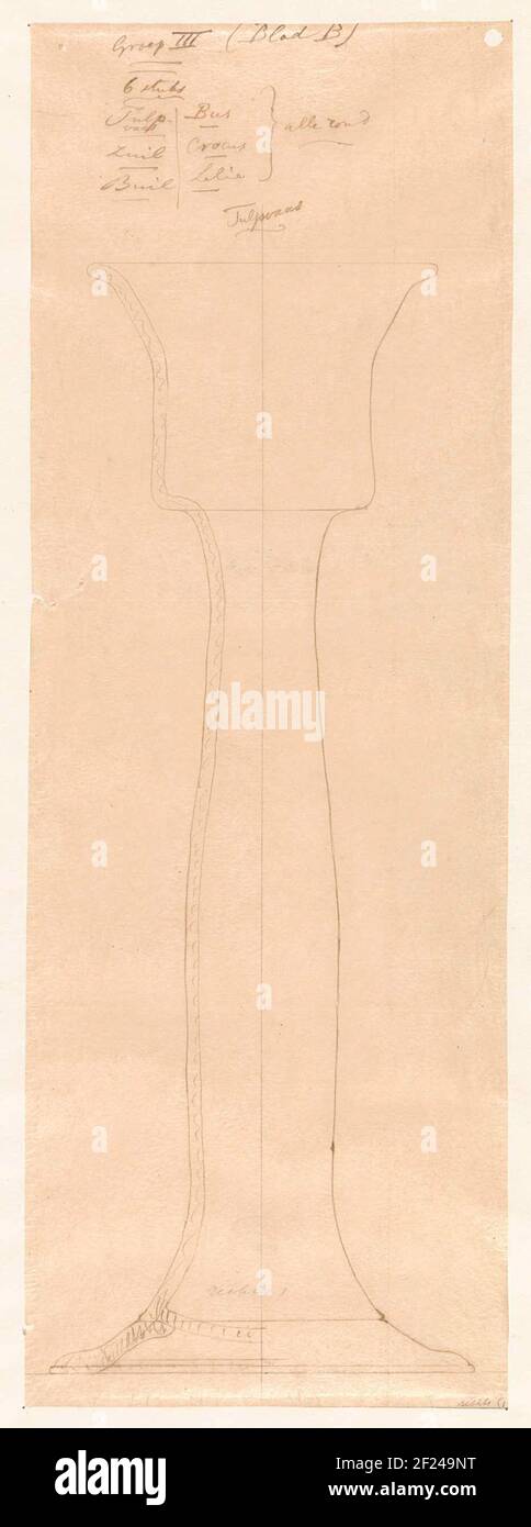 Design for a tulip vase of pottery Stock Photo - Alamy