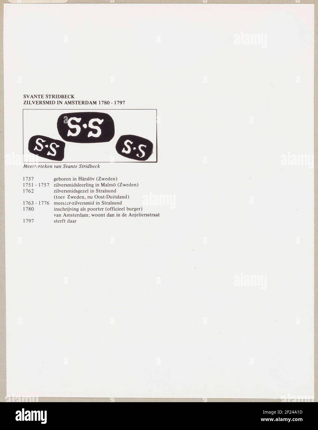 Information board about Svante Stridbeck; Johannes Schiotling ...