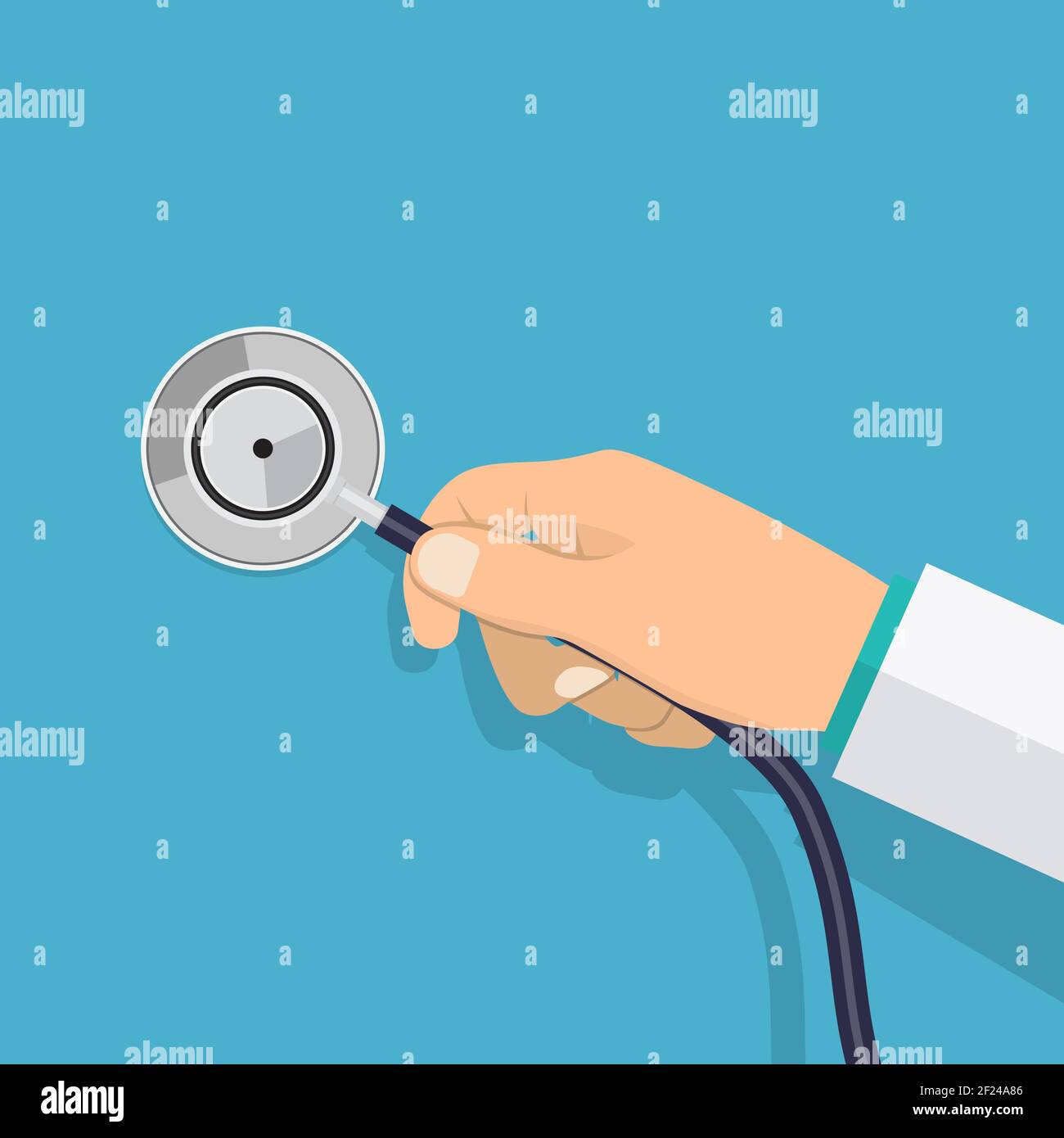 Hand holding stethoscope Stock Vector Image & Art - Alamy