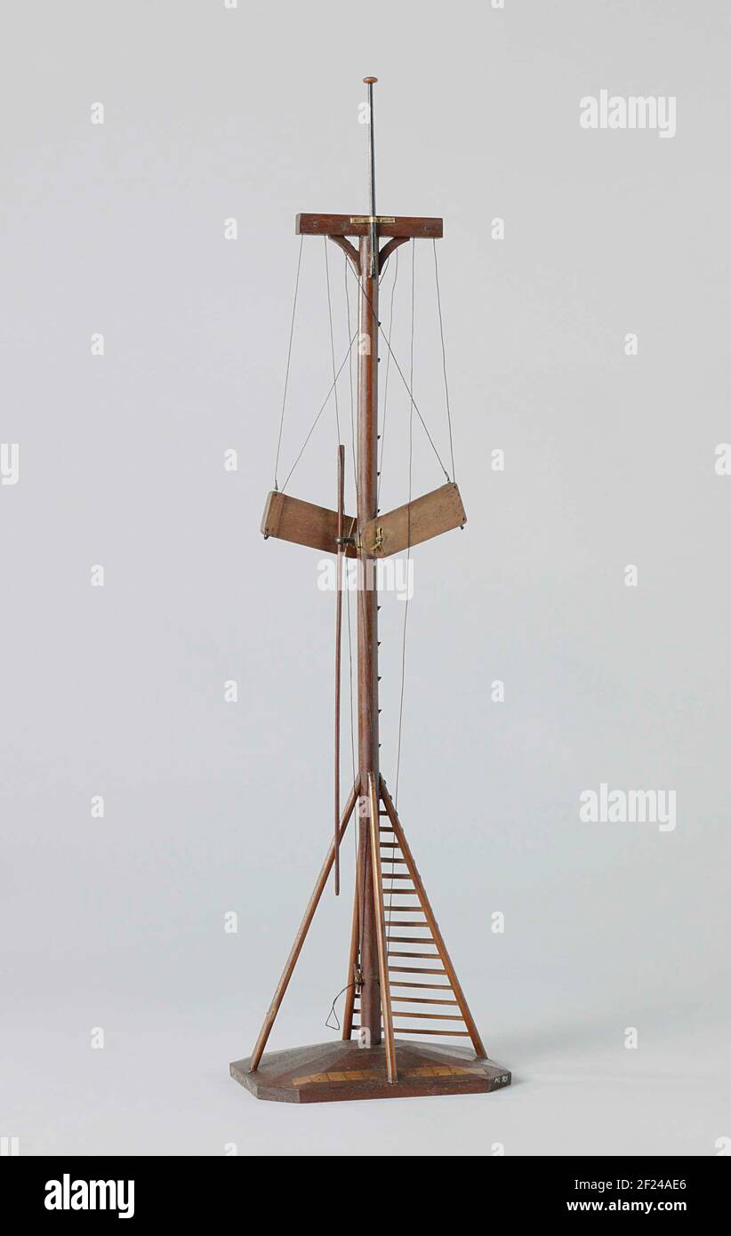 Model of an Optical Telegraph.Model of an optical telegraph on base ...