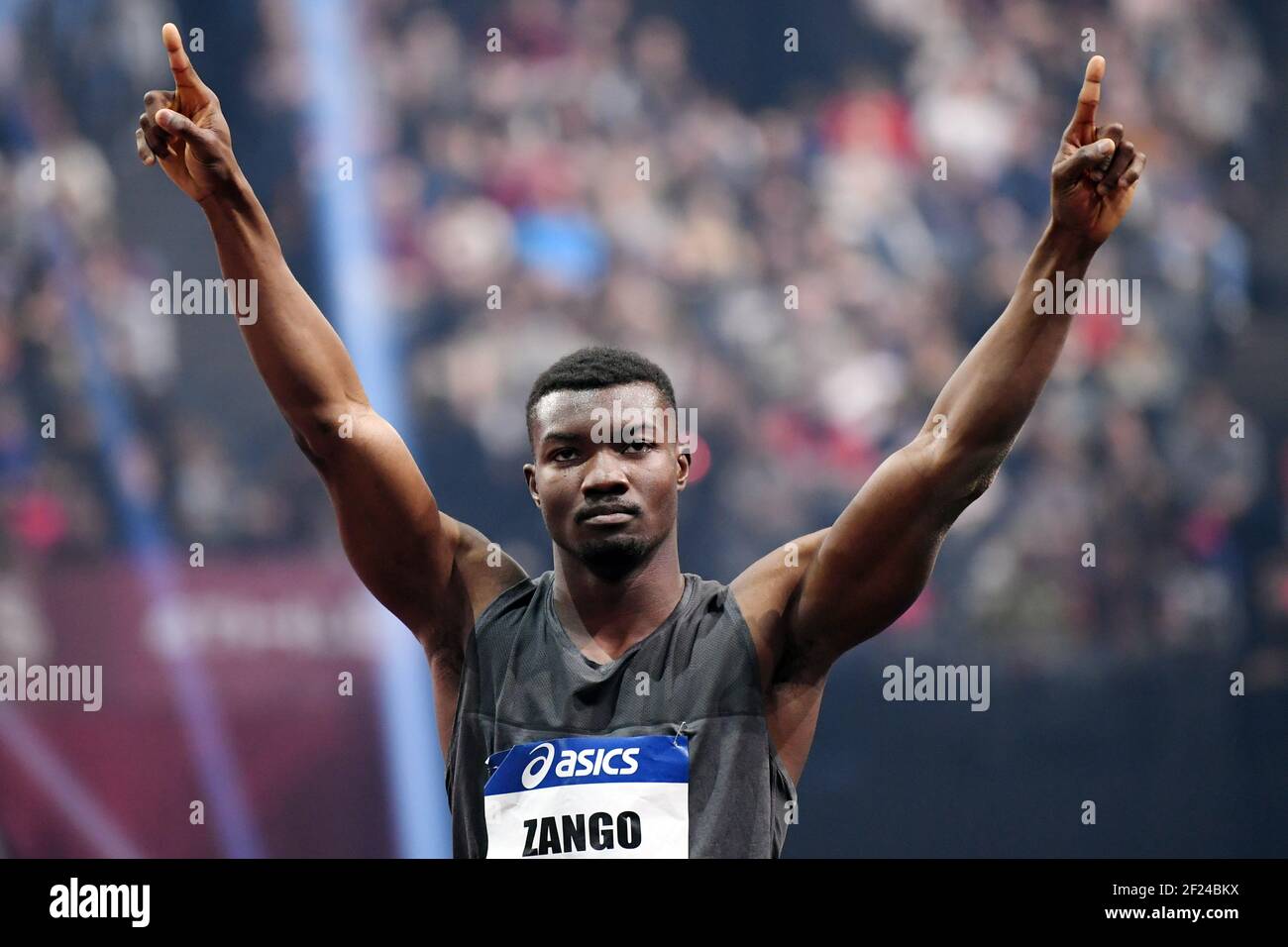 Hugues-Fabrice Zango (Bur) competes in men triple jump during the ...