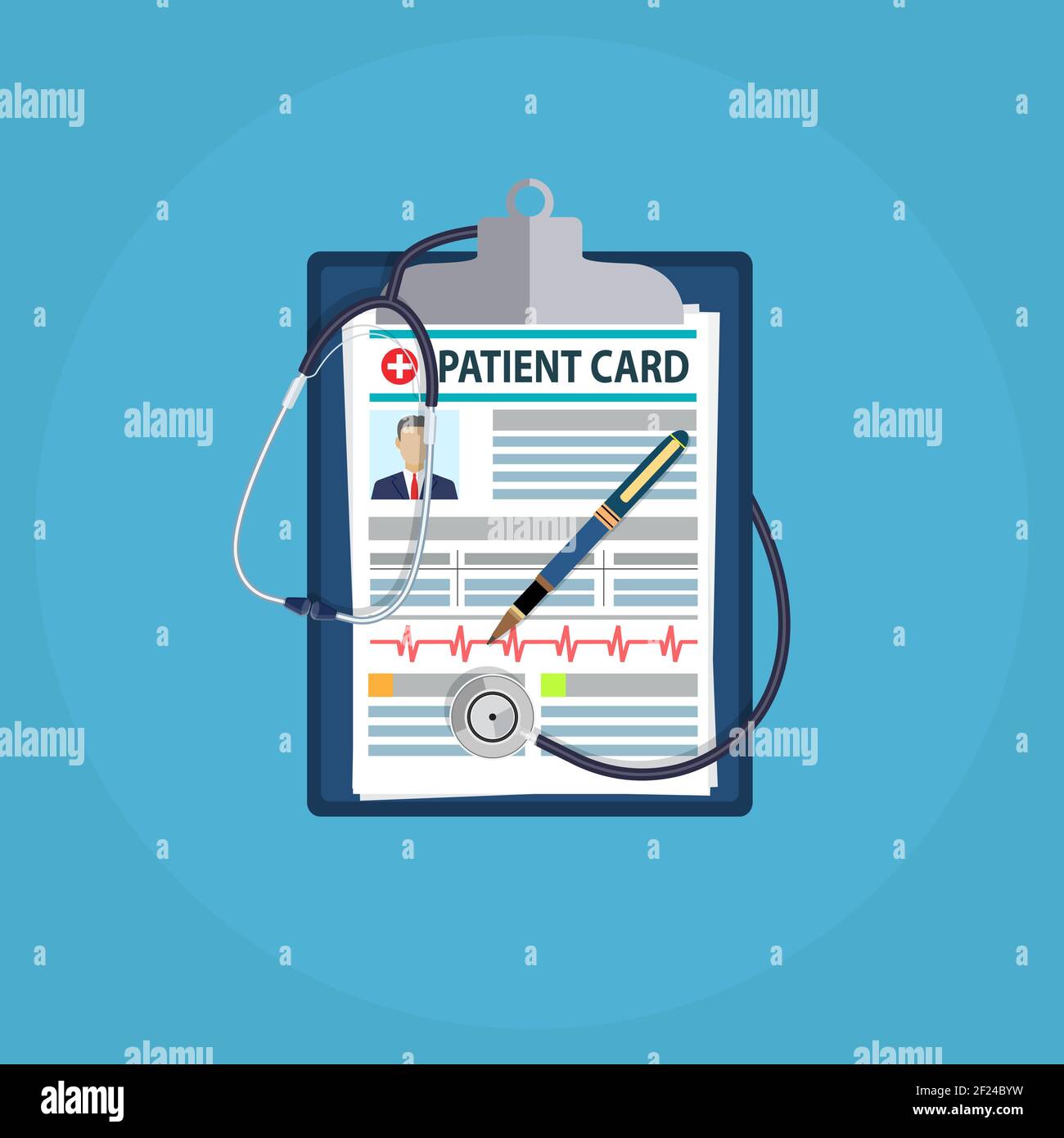patient card concept Stock Vector Image & Art - Alamy