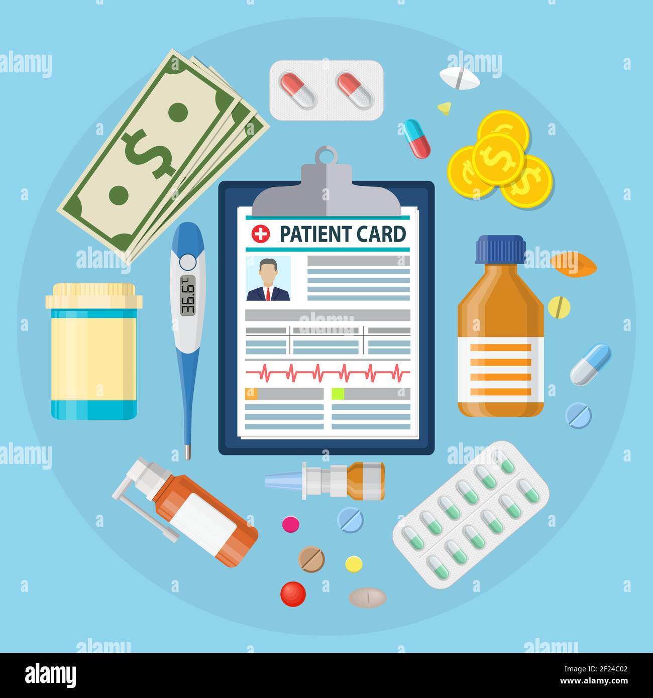 Patient identification card Stock Vector Images - Alamy
