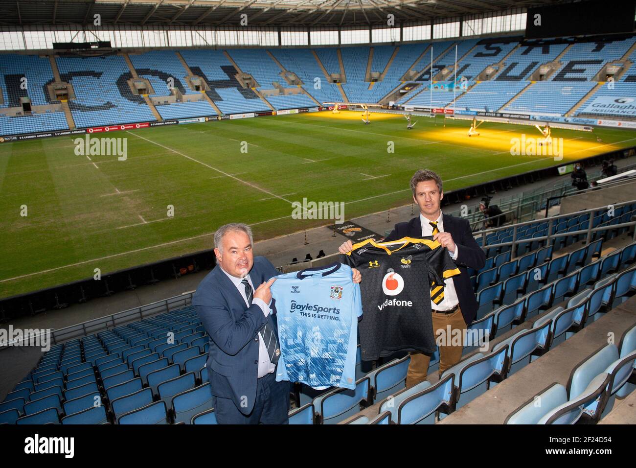 Dave Boddy, Coventry City Chief Executive, and Stephen Vaughan, Wasps ...