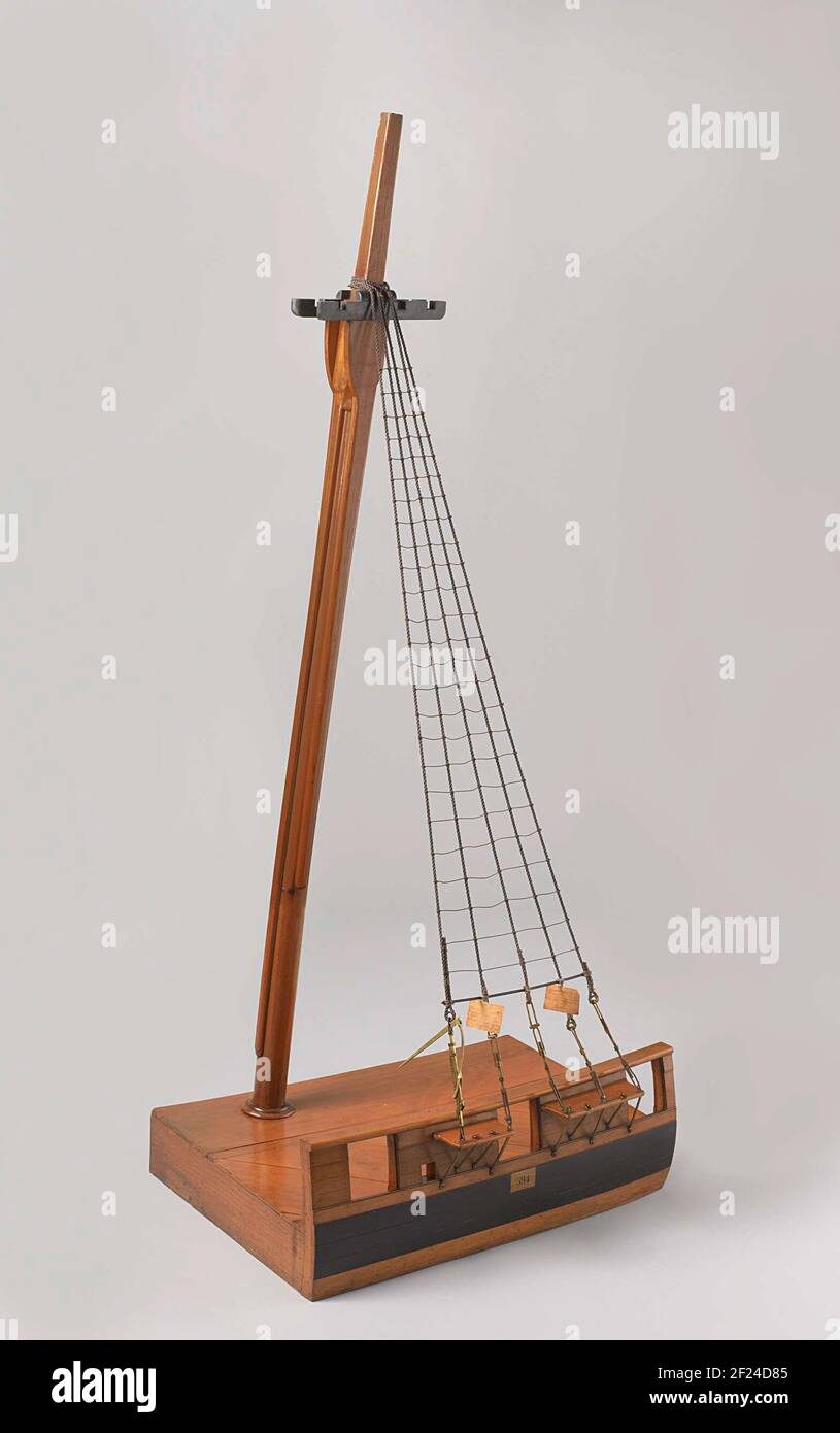 Model of a Mainmast with Turnbuckles and Pinion Jack.Model of a scraped ...
