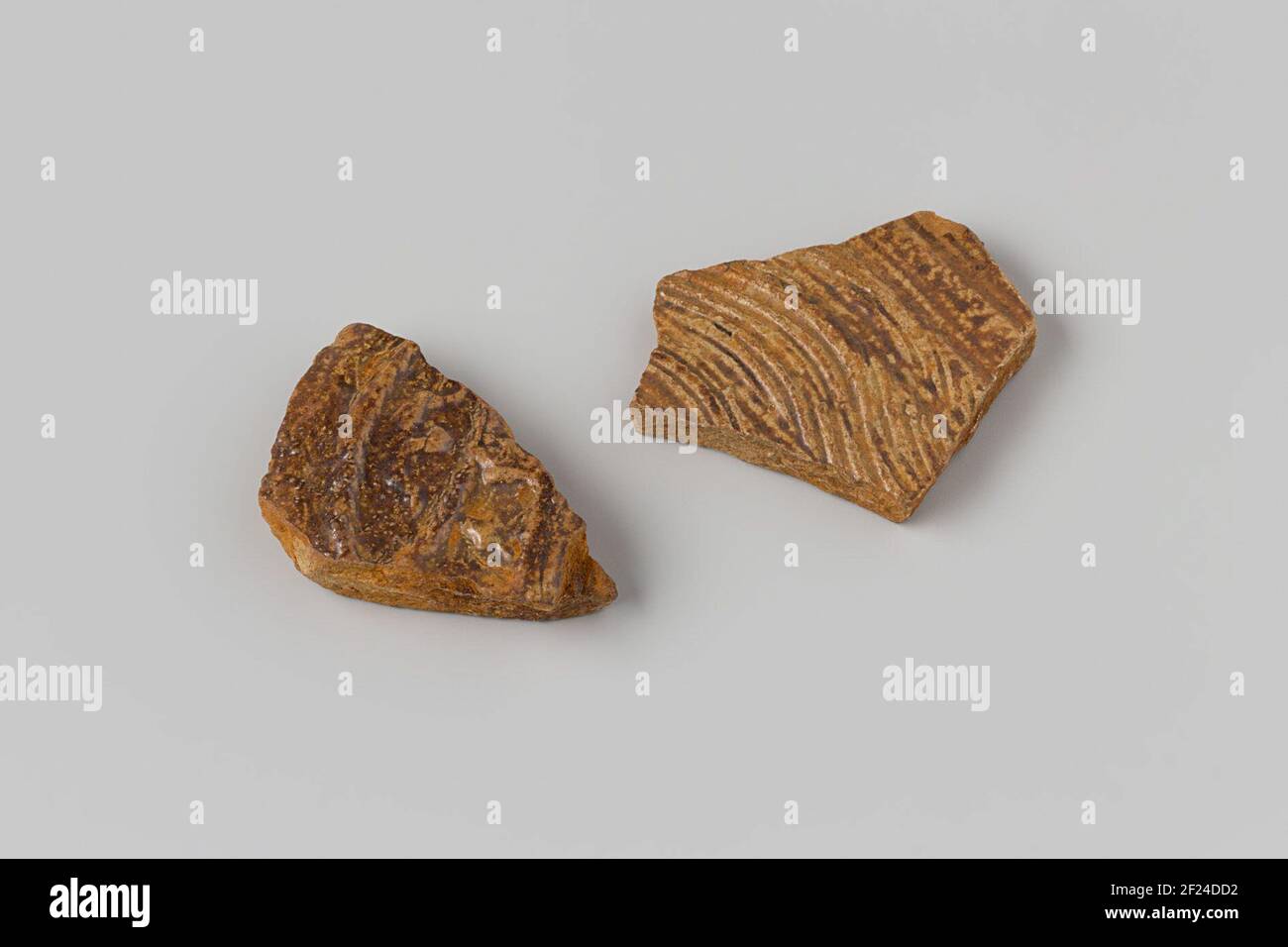 Shards of storage jars from the wreck of the East India Hollandia ...