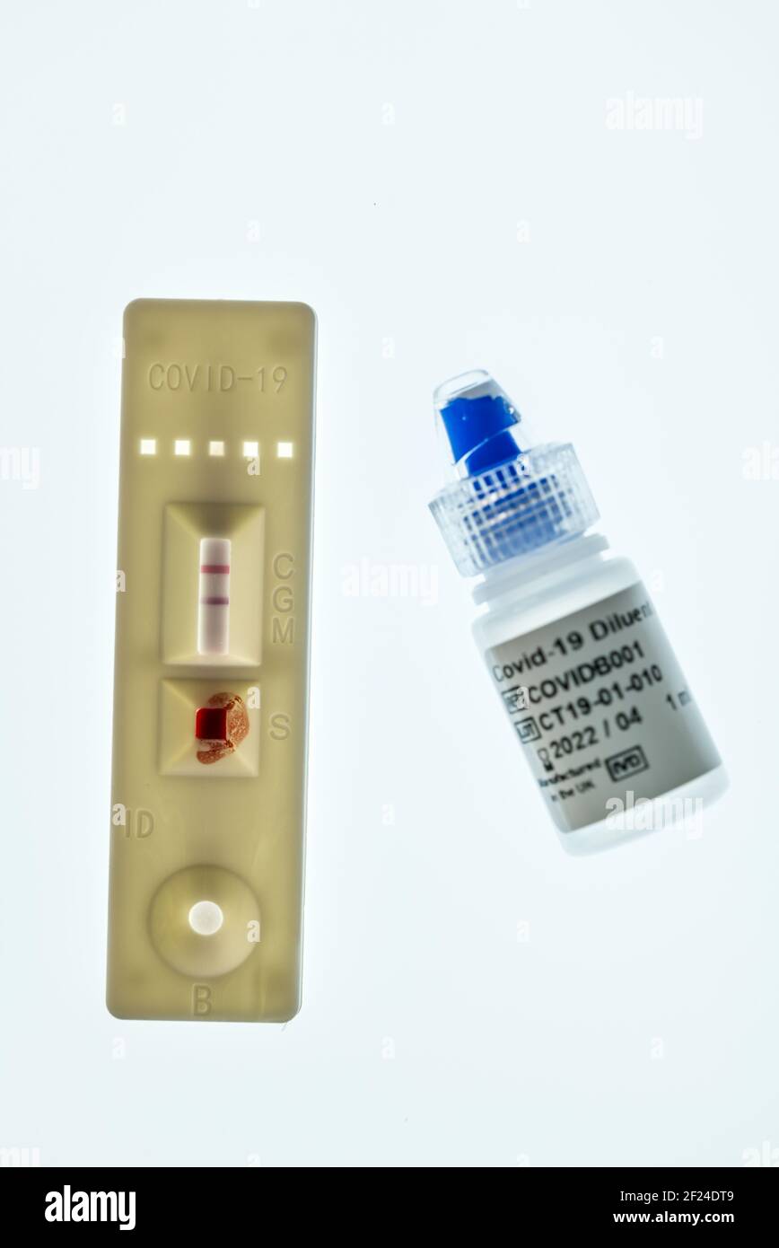 Covid-19 coronavirus antibody blood prick self test kit with testing ...
