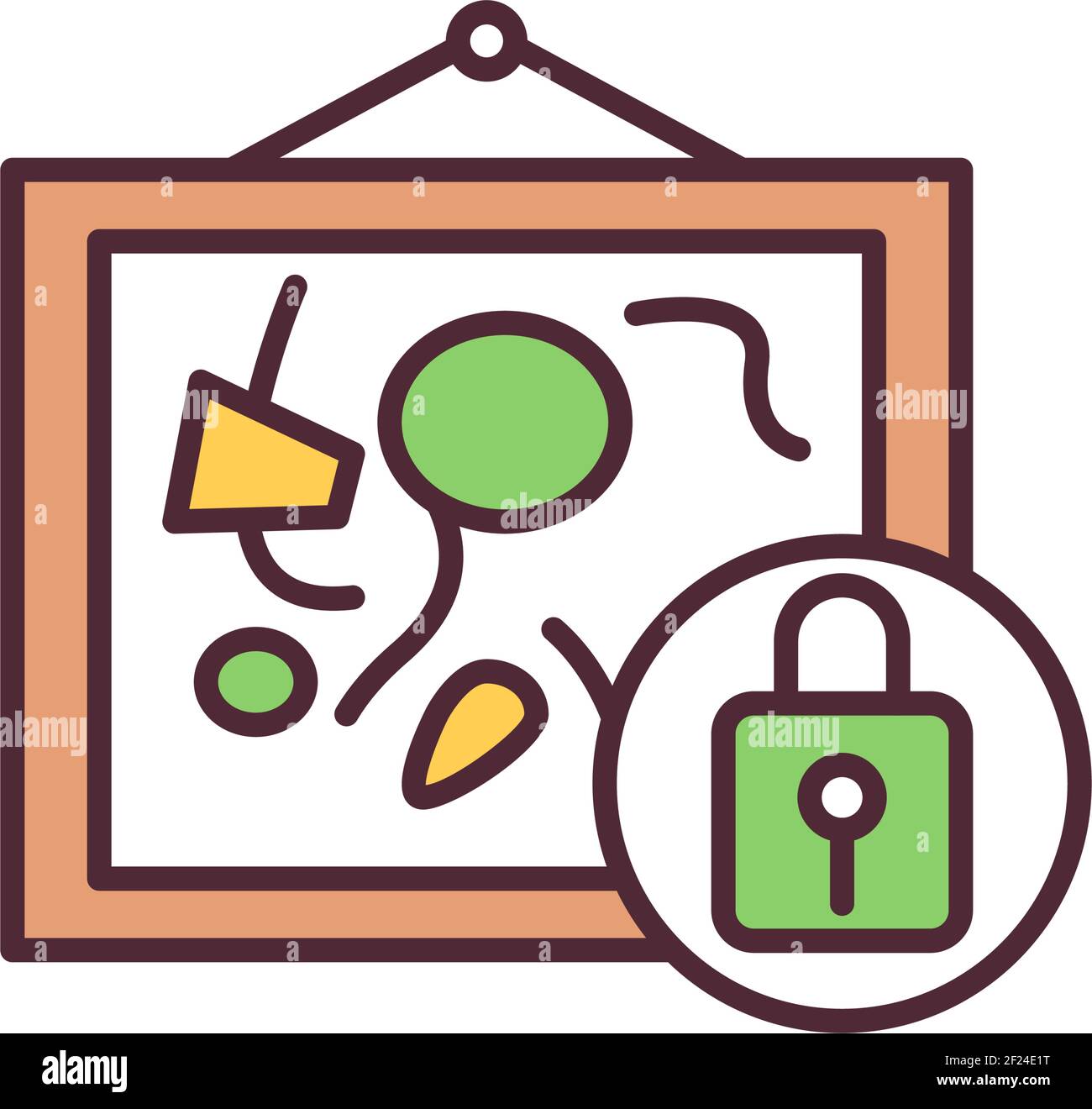 Cultural rights RGB color icon Stock Vector Image & Art - Alamy