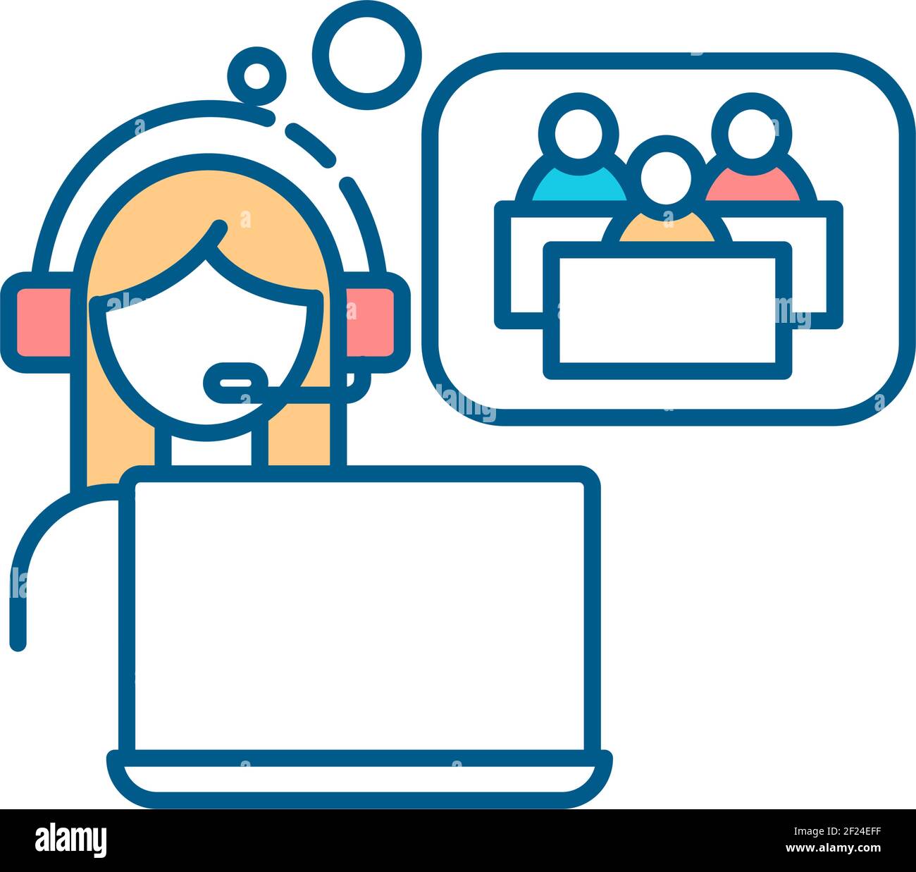 Synchronous learning RGB color icon Stock Vector Image & Art - Alamy Synchronous learning RGB color icon Stock Vector Image & Art - Alamy