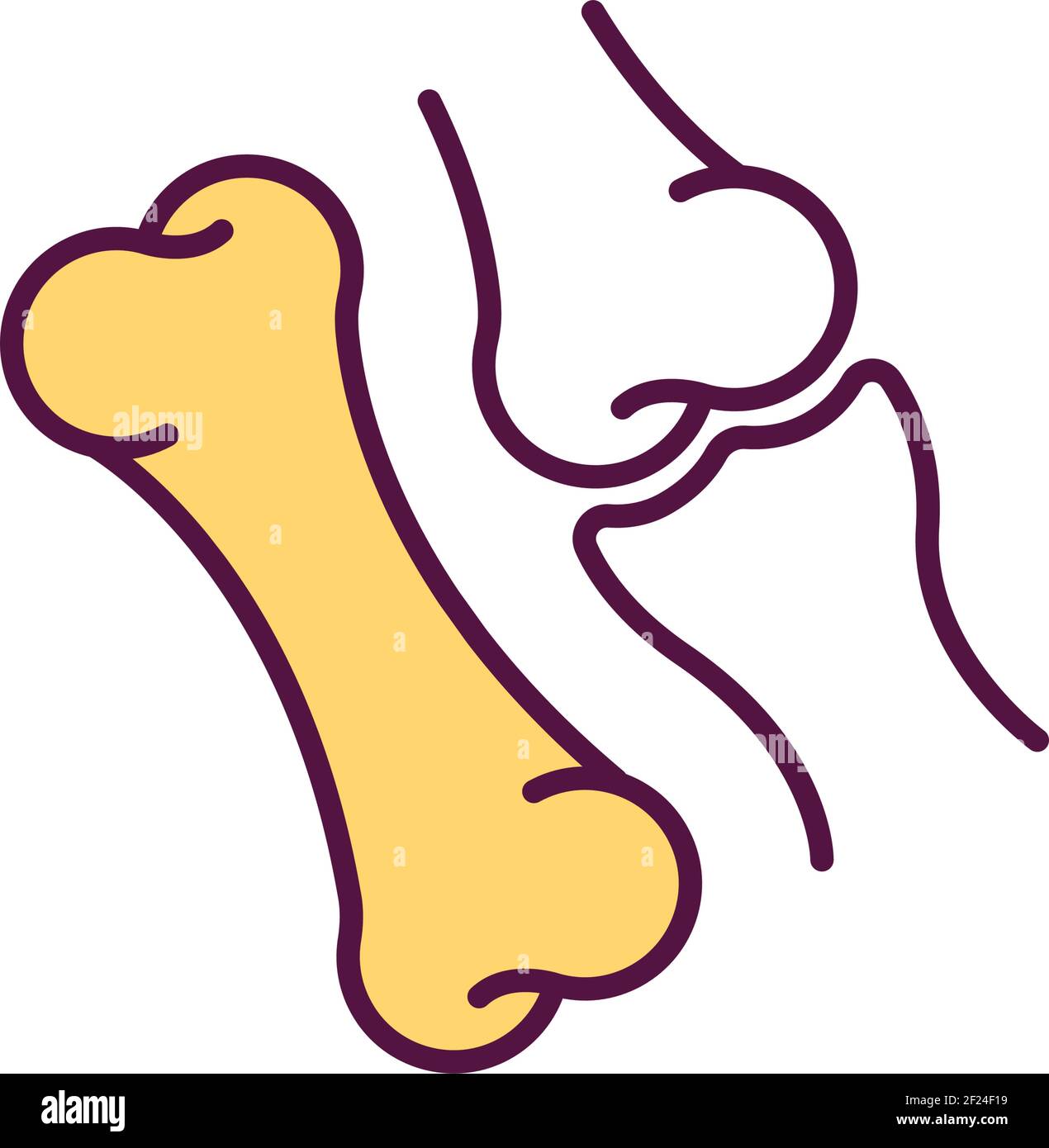 Bone cancer color icon Cut Out Stock Images & Pictures - Alamy