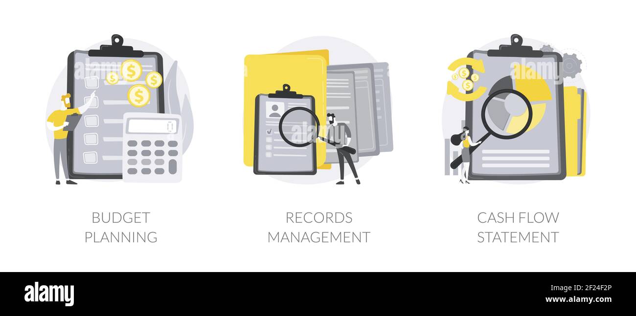 Financial report abstract concept vector illustrations Stock Vector ...