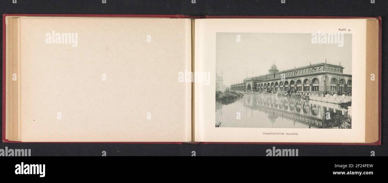 View of the transport building, designed by Louis Sullivan at the World ...