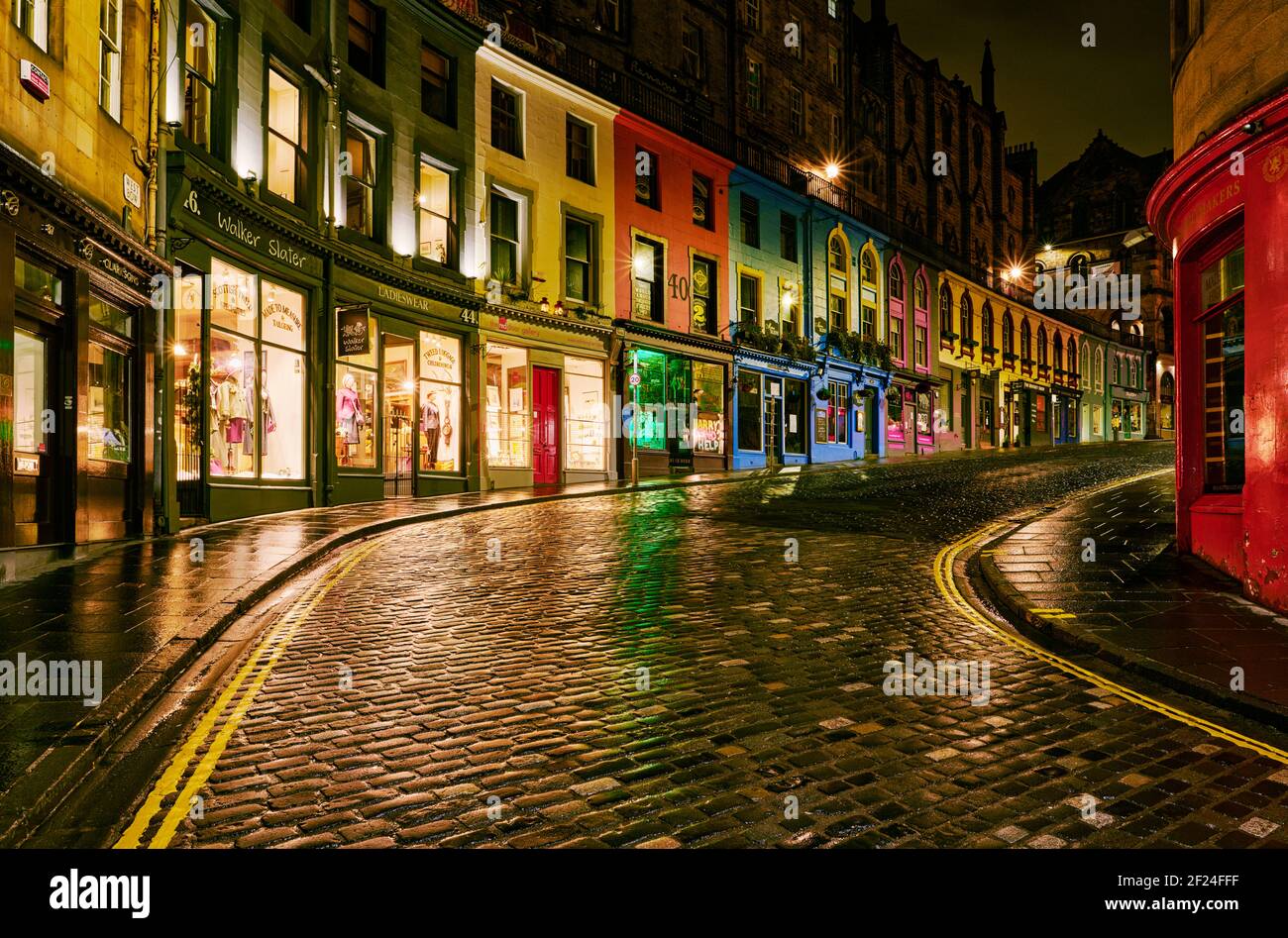 West Bow and Victoria Street in the heart of historic Edinburgh are ...